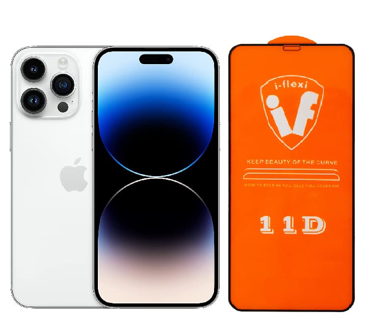 iPhone 14 Pro Max 11D Tempered Glass | Edge to Edge Coverage - Awwalshop